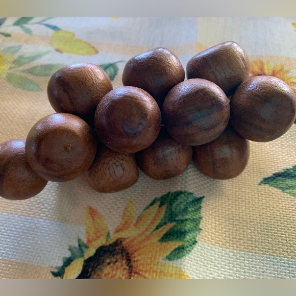 Accents | Vintage Cluster Of Wooden Grapes | Poshmark